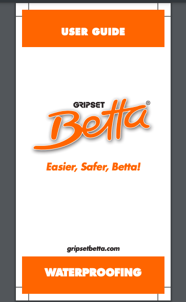 Gripset Betta 1L Concrete Crack Filler – User Guide – Tech Spec